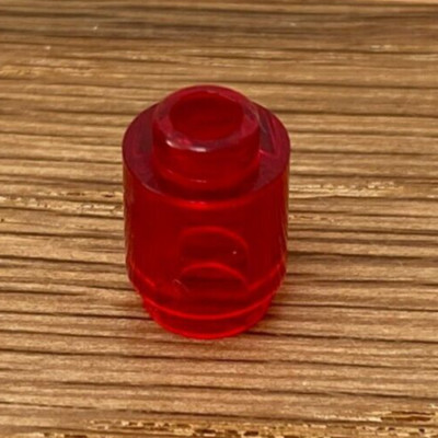 LEGO Brick Round 1 x 1 Open Stud Item 3062b 18860 30068 35390 Trans Red ...