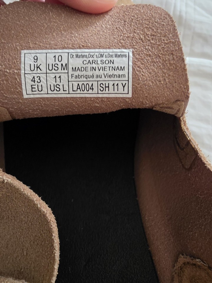 Dr. Martens Carlson Slingback Clog Mule Mens Size 10M Beige Leather ...