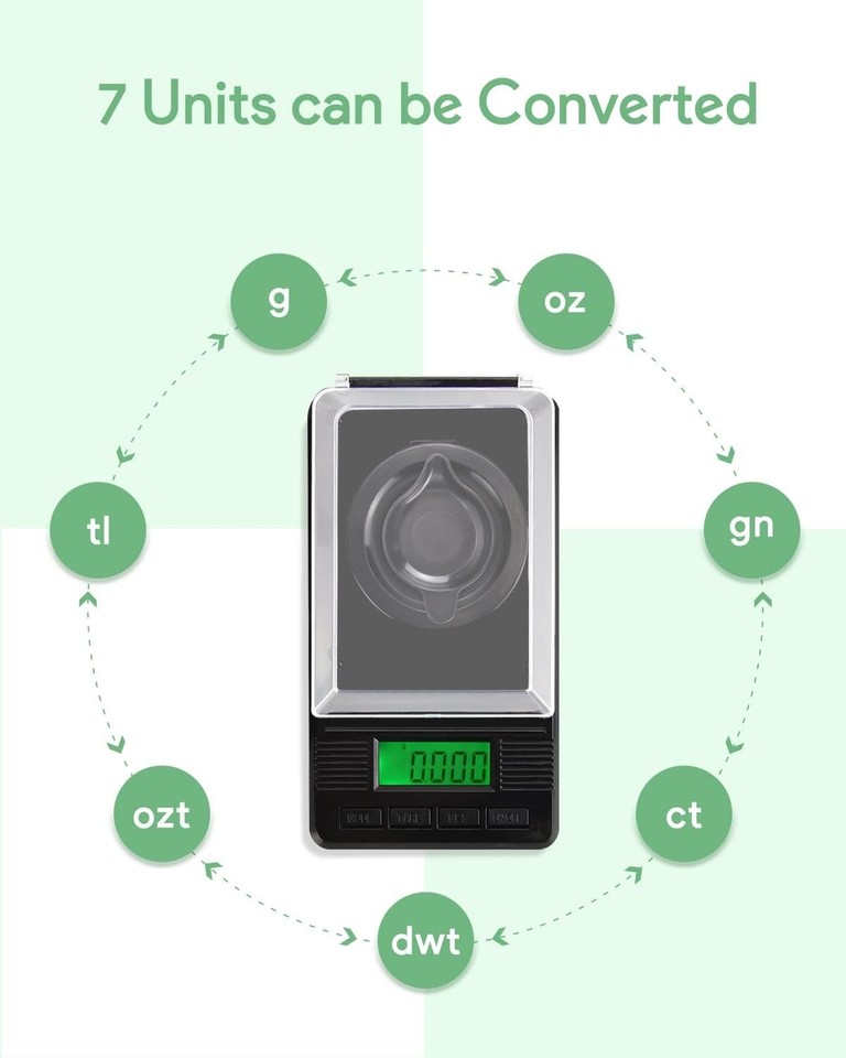 Digital Milligram Scale 50g x 0.001g with Calibration Weight ...