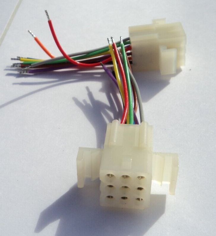 Molex MLX Connector - Molex 9 Wire Connector with Pins and wires 50-84 ...