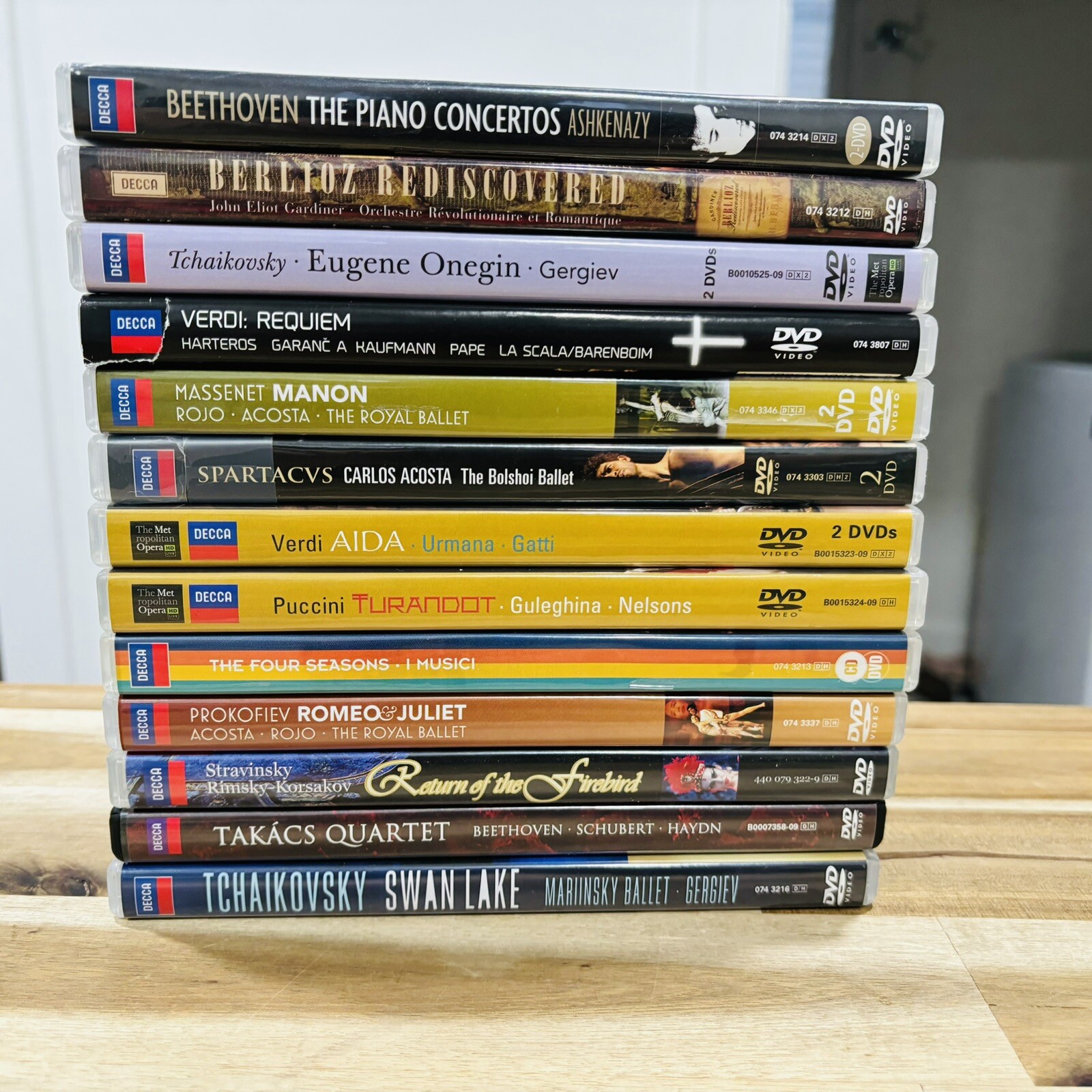 Lot of 13 DECCA DVDs Ballet Opera Metropolitan Royal Classical Music ...