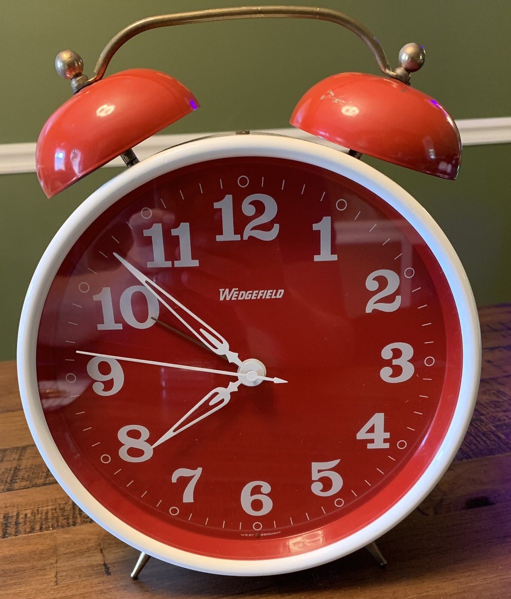 Red Vintage Alarm Clock Amazon.com: Felvoro Small Silent Quartz