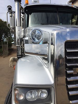 Polished Aluminium Spotlight Bonnet Mounts to suit Most Mack Trucks ...