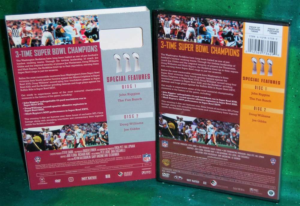 NFL Super Bowl Collection: Washington Redskins (DVD) for sale online | eBay