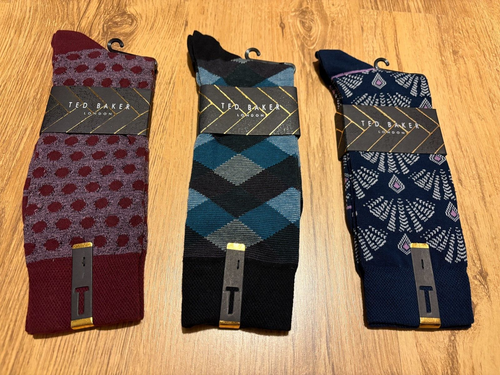 Ted Baker, 3 pack Socks- Multicolour, One Size | eBay