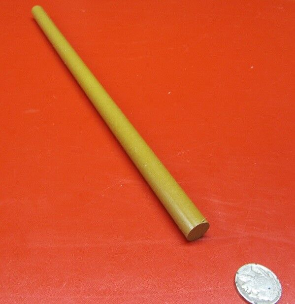 PTFE Rulon J, Round Rod, Gold Tint, 1/2" (.500") Diameter x 1 Foot ...