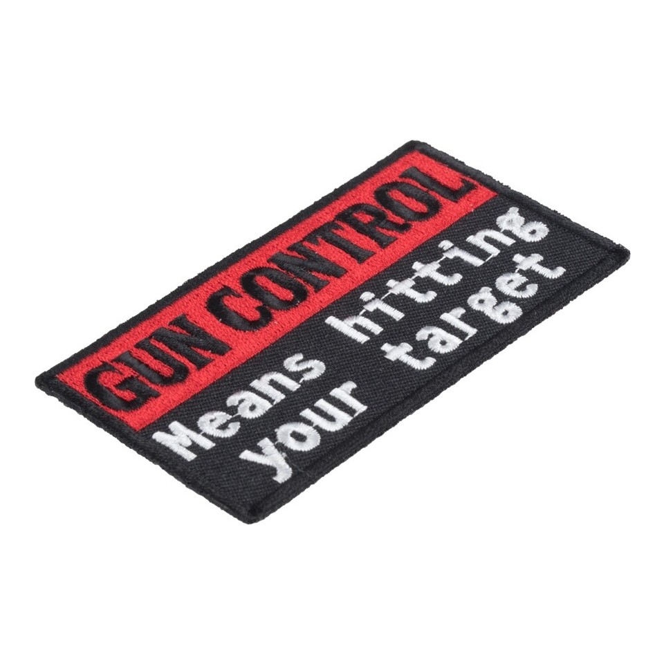 Gun Control Means Hitting Your Target Patch, Gun Rights Patches | eBay