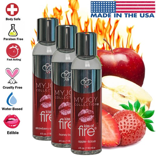 Kiss of Fire Warming Massage Oil Edible Flavored Body Lotion Oral ...