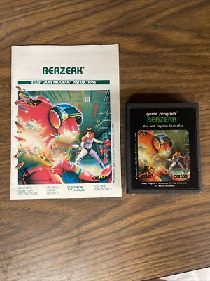 Berzerk (Atari 2600, 1982) Retro Vintage With Instructions No Case | eBay