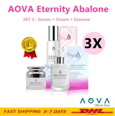 Set 3X AOVA Eternity Abalone Serum AOVA Abalone Cream AOVA Facial ...