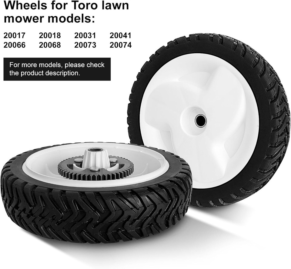 8 Inch Rear Drive Wheels For Toro 22 Recycler Lawn Mower Replacement ...