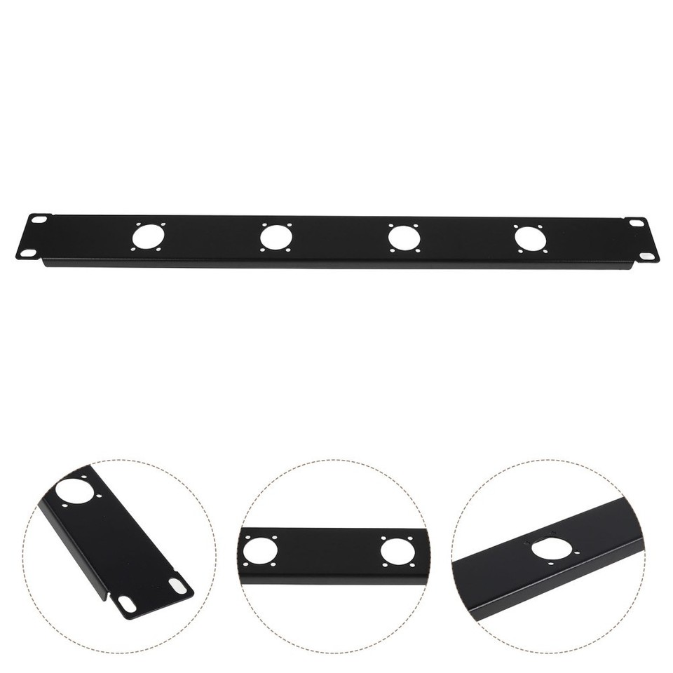 1U 4 Port Audio Patch Panel Hinged Rack Mount Panel XLR Panel Mount | eBay