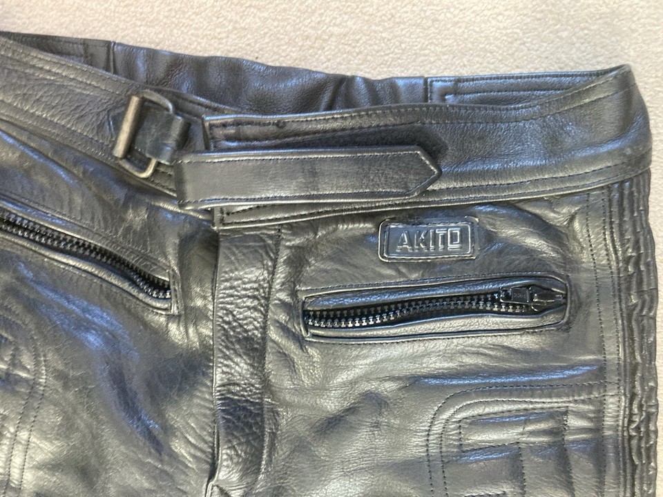 Akito motorcycle Leathers VINTAGE, Jacket 42” Trousers 32” | eBay UK
