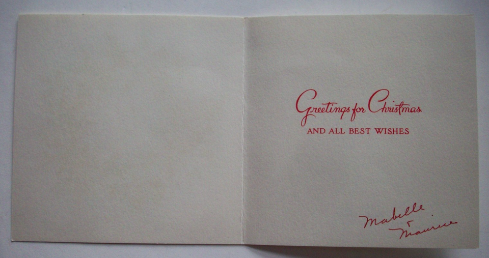 Wreath Kristin Elliott vintage Christmas greeting card *XX18 | eBay