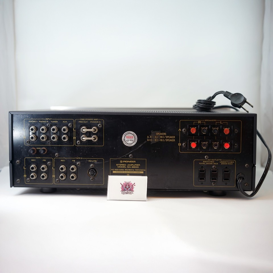 Pioneer SA-8900 Integrated Amplifier Vintage Hi-Fi 100V Tested Japan | eBay