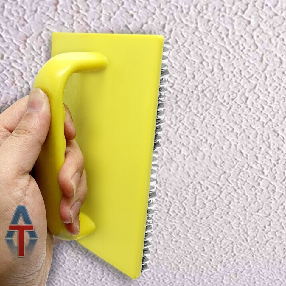 Strong Artex Stipple Brush/Stippler/Stippling Tool Yellow 150 x 100mm ...