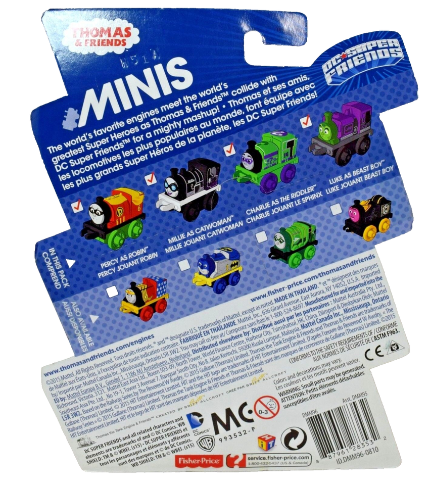 Thomas and Friends DC Super Friends Minis Riddler, Cat Woman, Robin ...