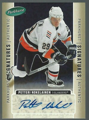 Petteri Nokelainen 2005-06 Parkhurst Signatures Card# PN | eBay