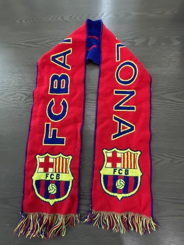 FCB Barcelona Football Soccor Scarf Red Yellow Made in Spain | eBay