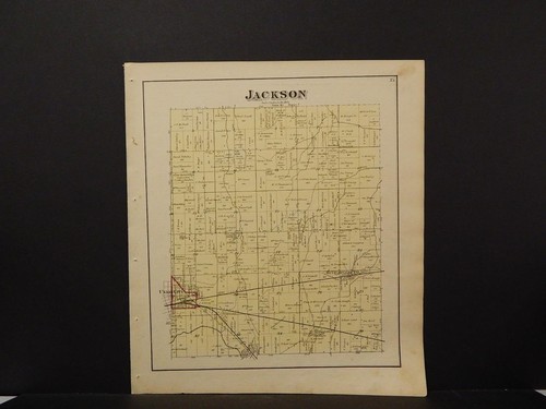 Ohio, Darke County Map, 1875 Township of Jackson Z5#18 | eBay