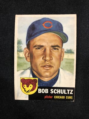 1953 Topps #144 Bob Schultz VG-EX Chicago Cubs *183 | eBay