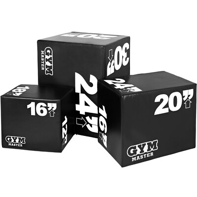 Plyometric Jump Box Soft Crate Home Gym Equipment Plyo Stepper Squat ...