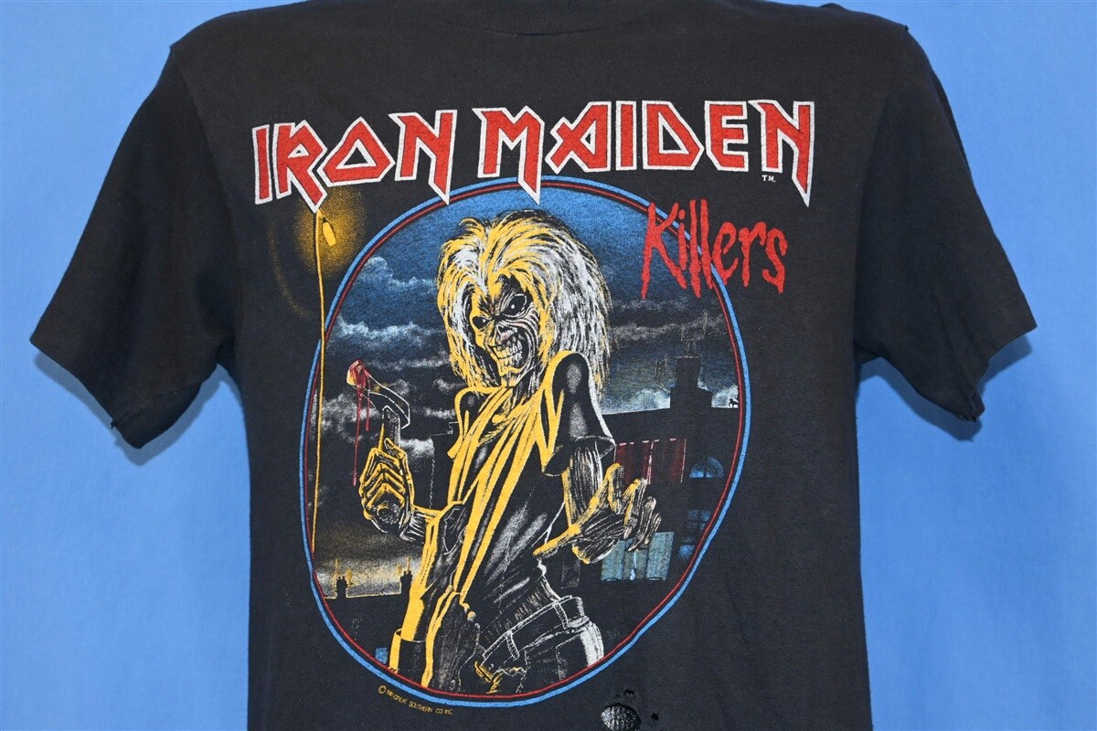 vtg 80s IRON MAIDEN KILLERS TOUR EDDIE HEAVY METAL DI… - Gem