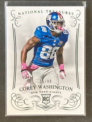 2014 National Treasures Corey Washington Century RC #/88 - PWE .95 ...