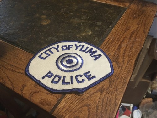 Vintage Yuma Arizona Police Cloth Shoulder Patch Bullseye In Middle ...