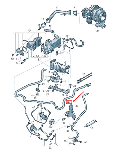 NEW AUDI A6 ALLROAD 4G ENGINE VACUUM HOSE 059131058F NO IMPORT DUTIES ...