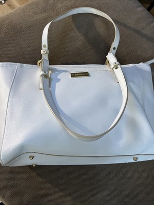 Brahmin white leather tote bag | eBay