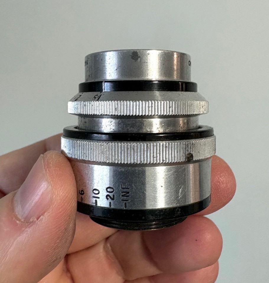 Taylor-Hobson Cooke Kinic 1 Inch f1.5 C Mount 16mm Movie Lens Bolex ...