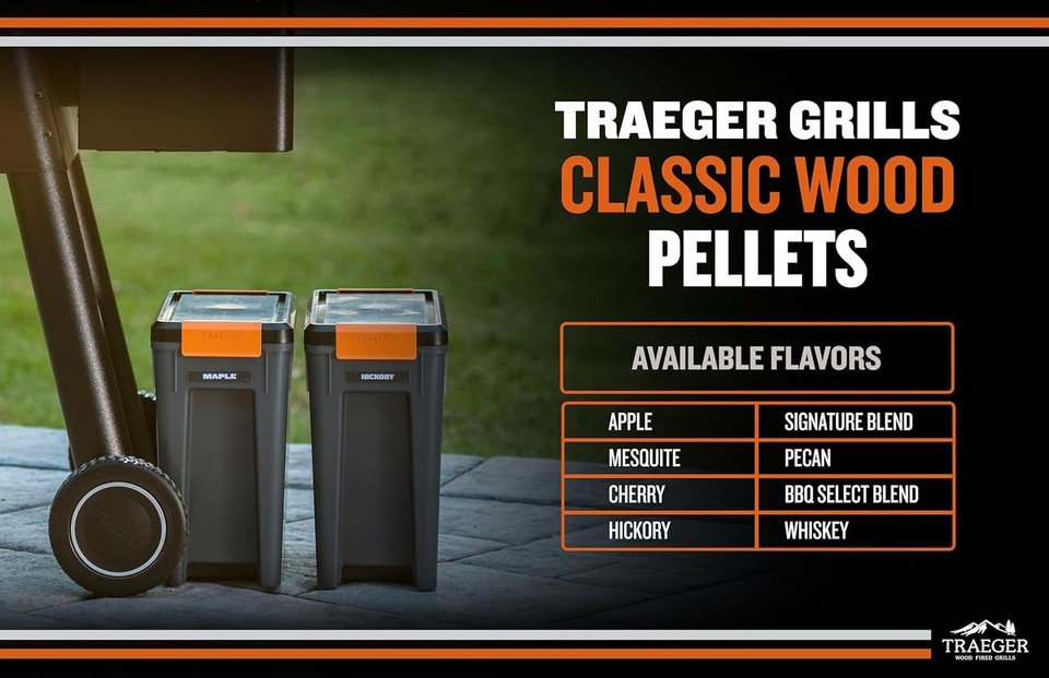 Traeger Pellet Grills BAC637 Stay Dry Pellet Bin, Wood Pellet Storage ...