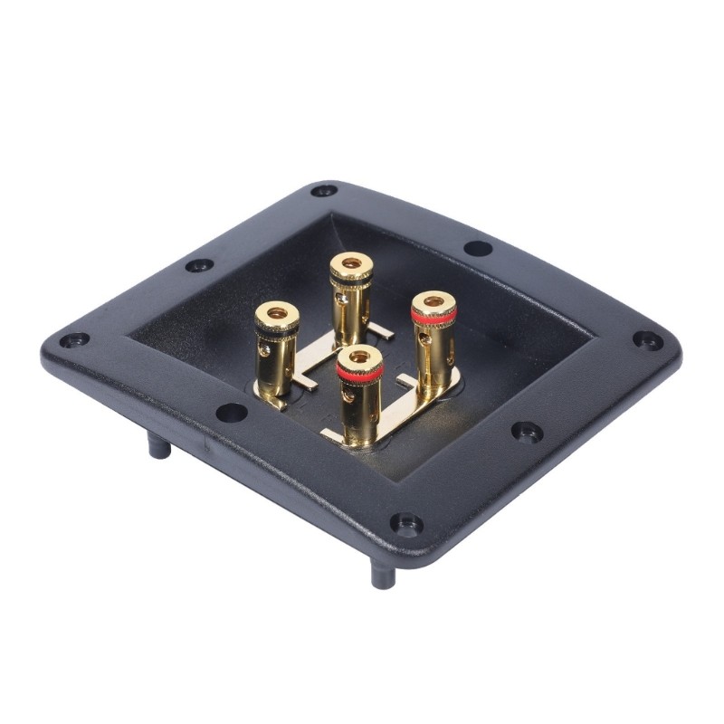 Heavy Duty Speaker Terminal Box 4Channel Parallel Design Spacious ABS ...