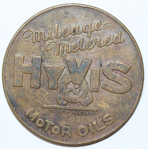 1930c *HYVIS OIL COMPANY*MOTOR OIL CLEVELAND, OHIO "MILEAGE METER ...