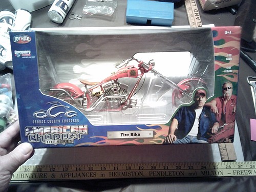 American Chopper 1:10 Scale FIRE BIKE Motorcycle Orange County Choppers ...