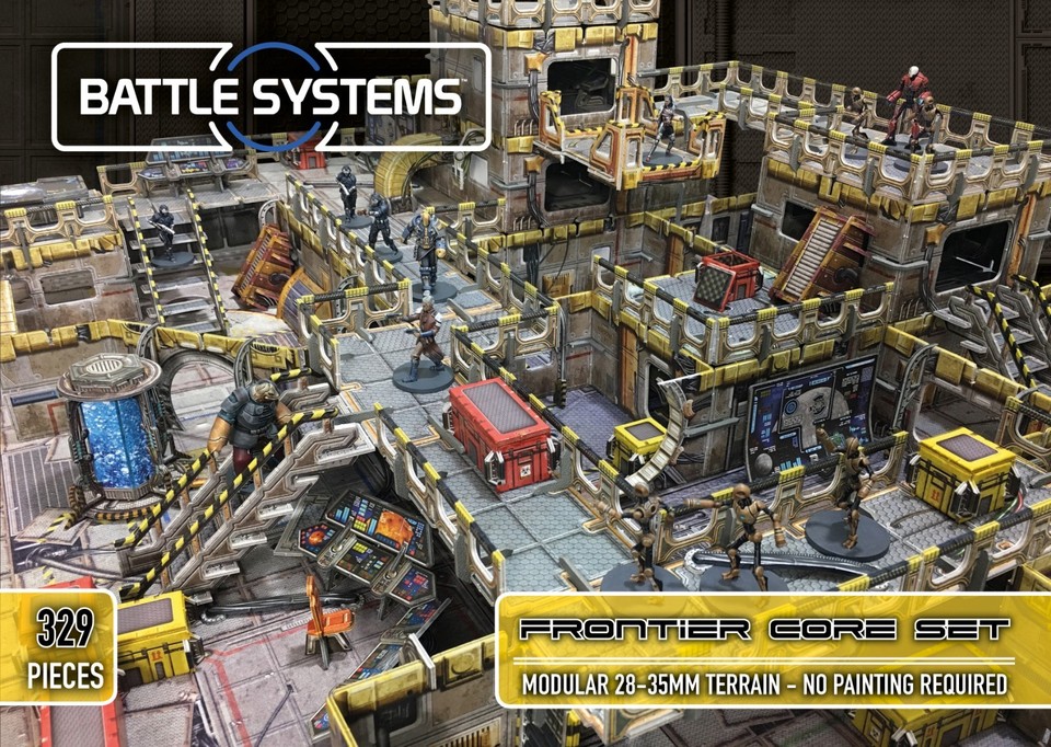 Frontier Core Set Battle Systems Sci-Fi Terrain (28-35mm, Modular, 329 ...