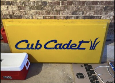 Cub Cadet Fiberglass Sign 6’ X 3’ - Light Up Sign Insert - MESSAGE FOR ...