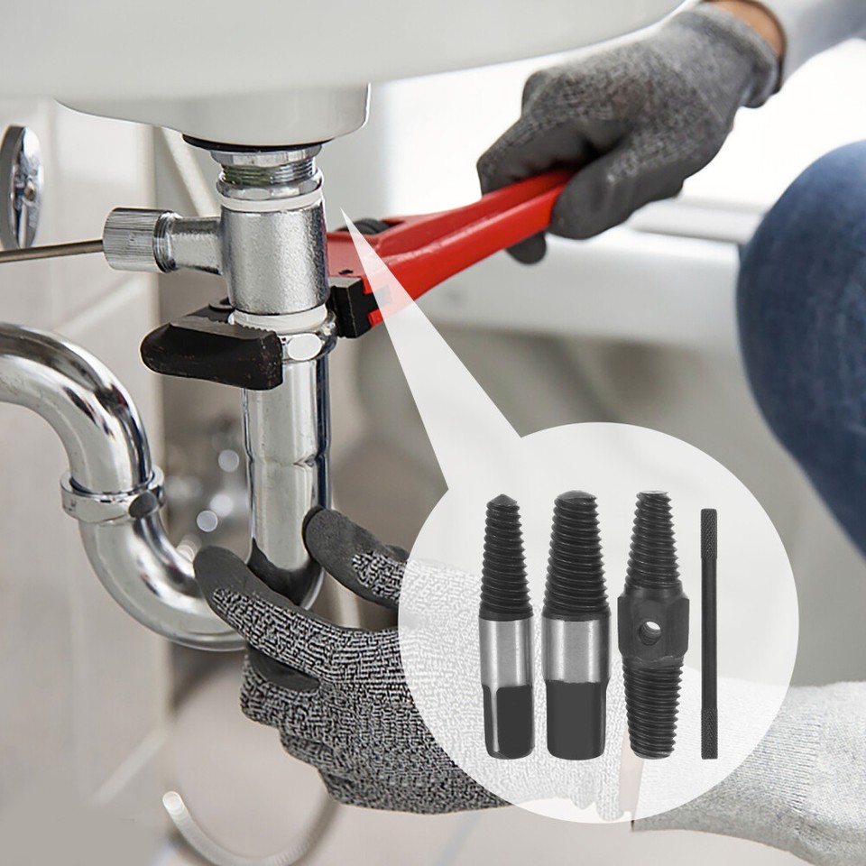 Broken Bolt Water Pipe Tool Screw Extractor Premium Remover Faucet ...