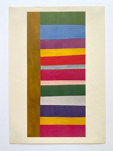 JACK BUSH RARE VTG 1979 MID CENTURY MODERN LITHOGRAPH PRINT " TALL ...