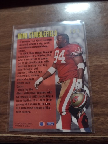 Rick Mirer & Dana Stubblefield Fleer Rookies Of the Year #2&5 NEW | eBay