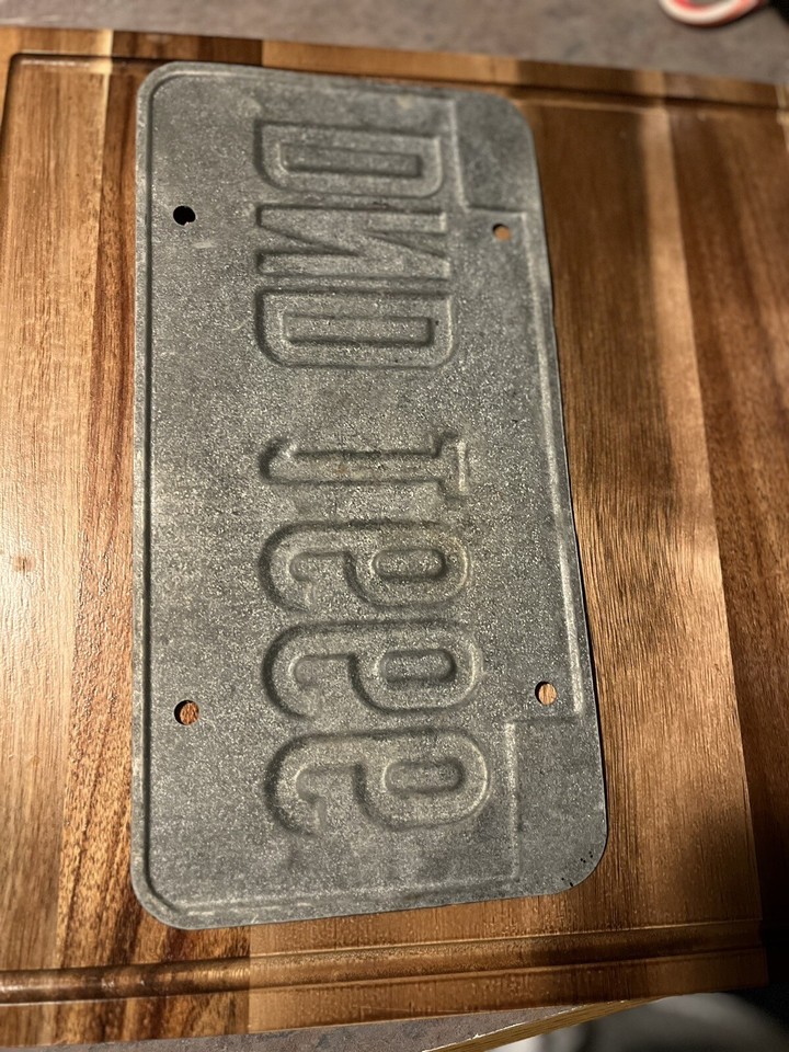 Expired Ohio State Tag Plate - License Plate - Used And Rough. | eBay