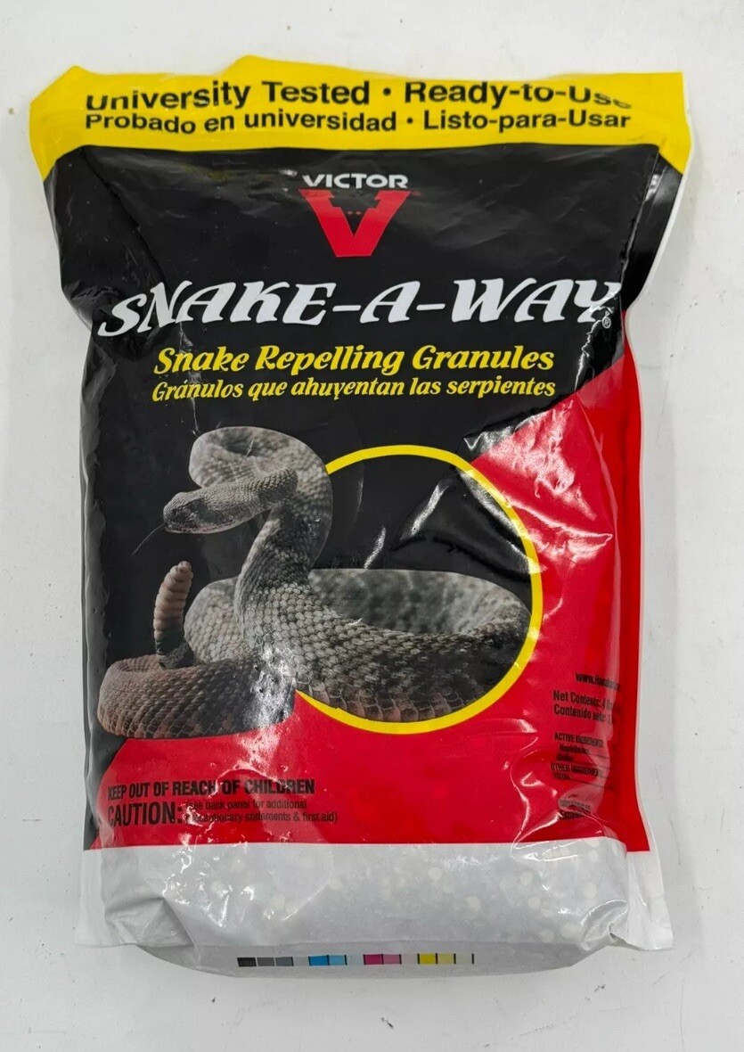 3 Bags Of Victor Snake-A-Way Repelling Granules 4 Lbs ~ New (12 Pounds ...