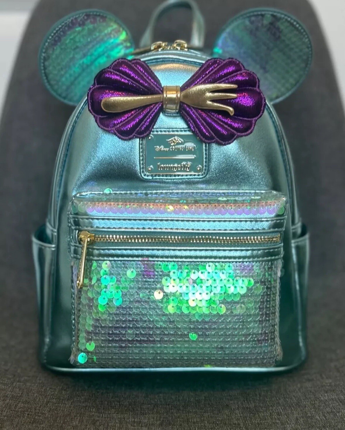 NEW DCL Loungefly Sequin Disney Cruise Line Little Mermaid Mini ...