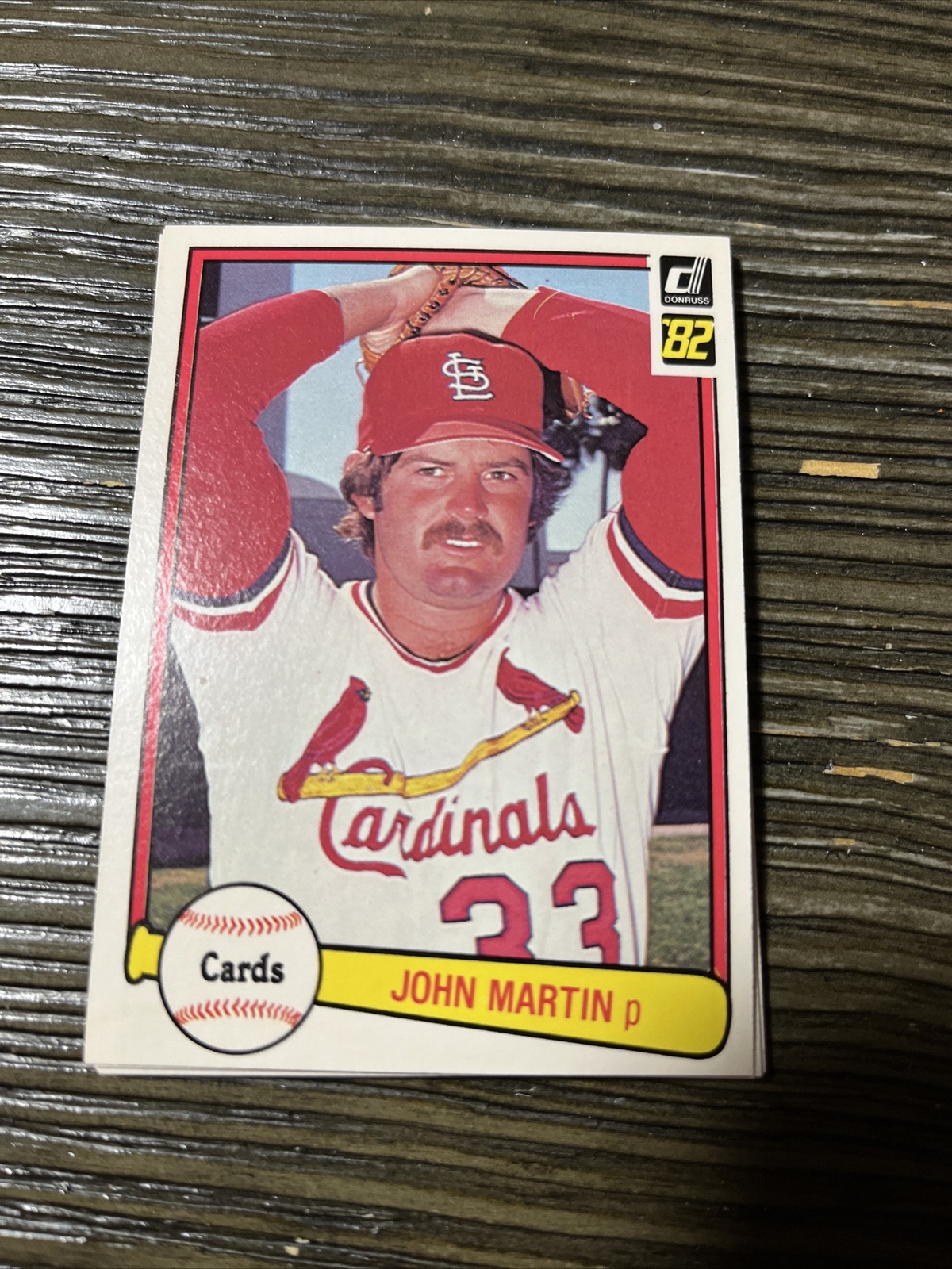 1982 Donruss St. Louis Cardinals Baseball Card #343 John Martin Rookie ...