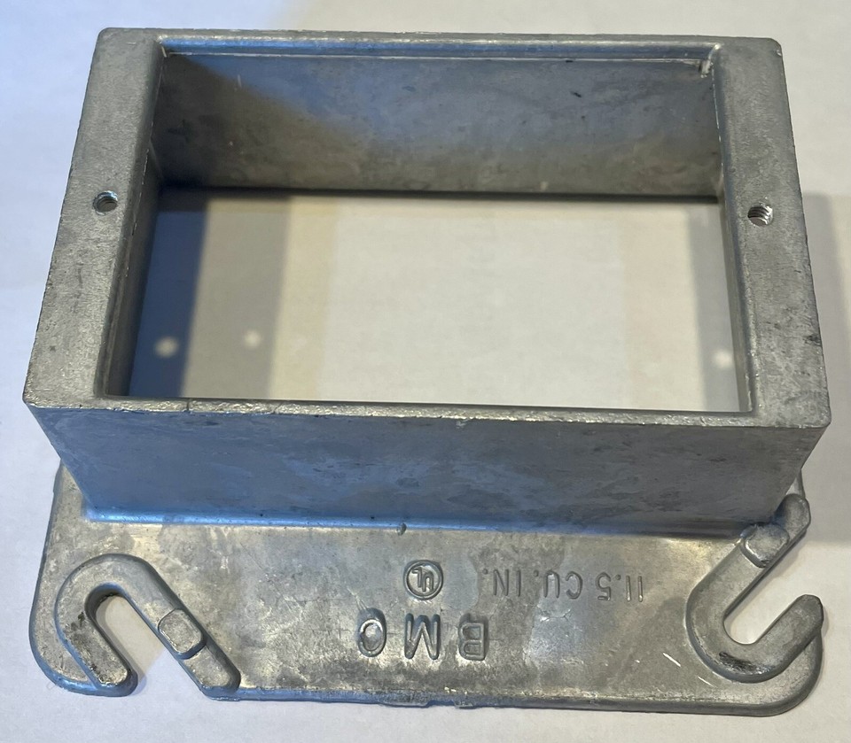 10 Bowers 407-F-1 1/2 4" Square Electrical Box 1-1/2" Raised 1G Mud ...