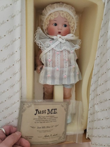 Just Me Dolls Just Me Blue 14" Porcelain Doll Vogue Dolls 2002 No ...