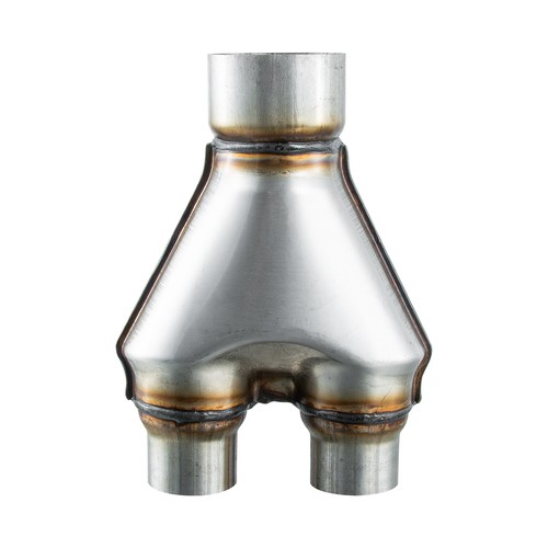 Stainless Steel Y Pipe Adapter Exhaust Pipe 3'' Single / 2" Dual ...