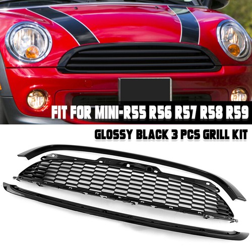 New For 2007-15 Mini Cooper JCW R55 R56 R57 R58 R59 Front Grill Grille ...