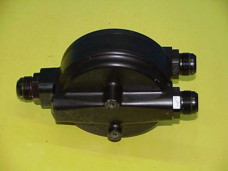 NEW Oberg Style DUAL 6" Element Tattletale Inline Oil Filter with -16AN ...